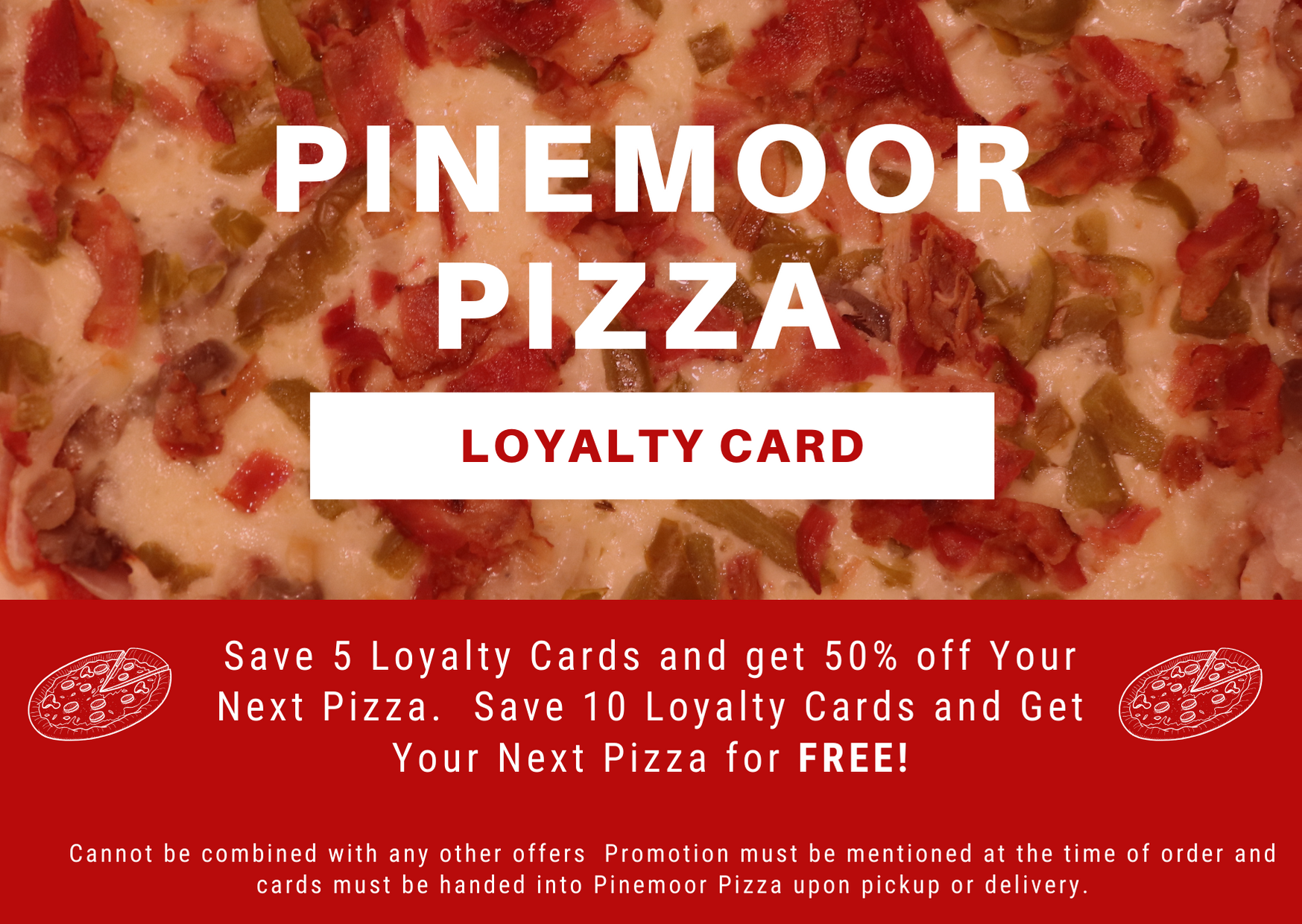 Pizza Promotions - Pinemoor Pizza